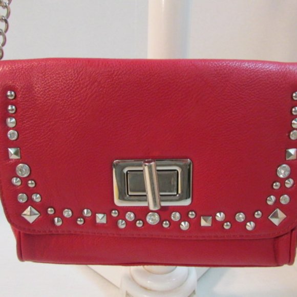 Elle | Bags | Elle Red Vinyl Crossbody Purse | Poshmark